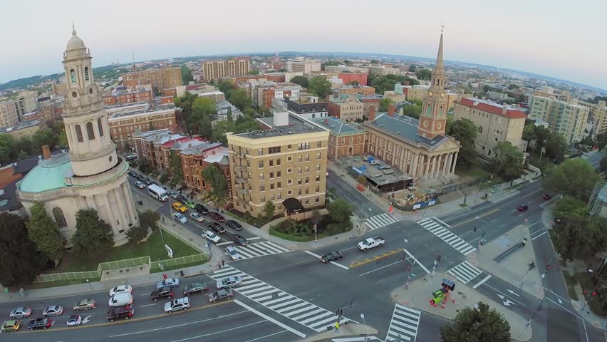 Panorama Of Washington DC With Neighborhoods Columbia Heights, Adams ...