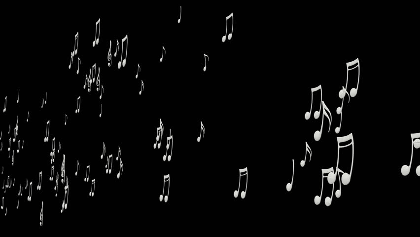 Animated Flying Colorful Music Notes On Transparent Background 2 (from ...