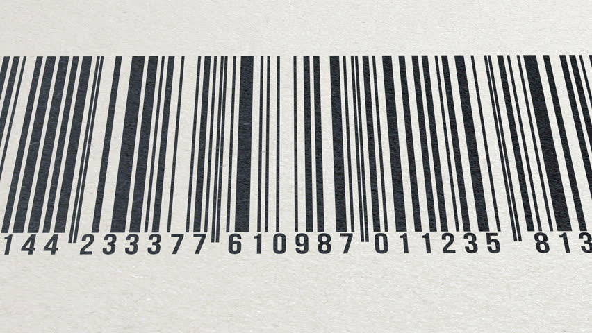 Animation of Barcode On Paper Stock Footage Video (100% Royalty-free ...