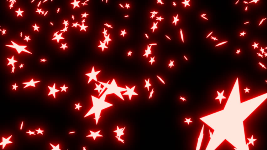Animated Falling Neon Red Stars Stock Footage Video (100% Royalty-free ...