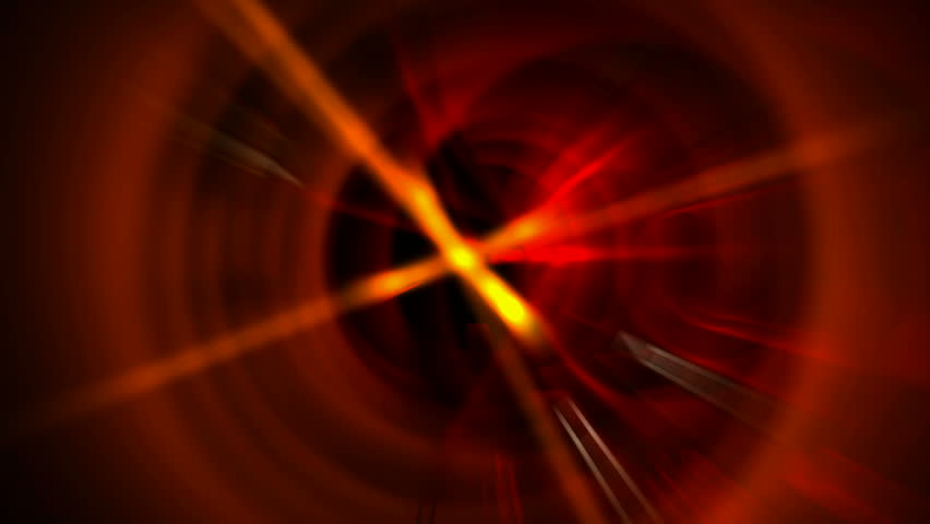 Stock video of red circle and ray light,aurora,tech communication ...