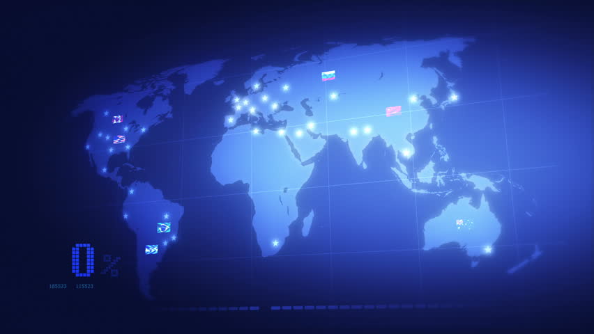 HD Loopable Perspective Global Business Background Stock Footage Video ...