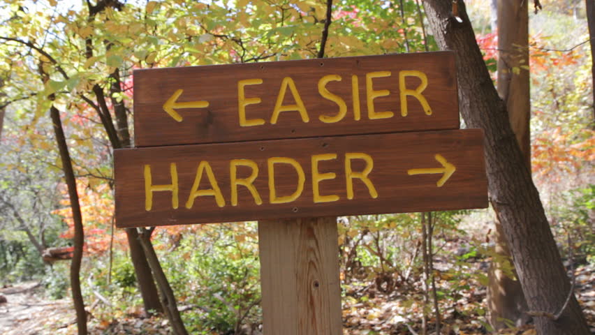 Easier or Harder. Sign in Stock Footage Video (100% Royalty-free ...